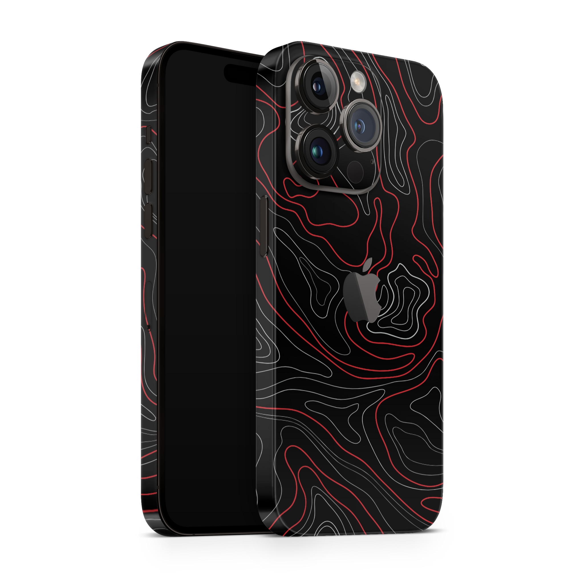 iPhone 16 Pro Max Skin Topo Red Matt